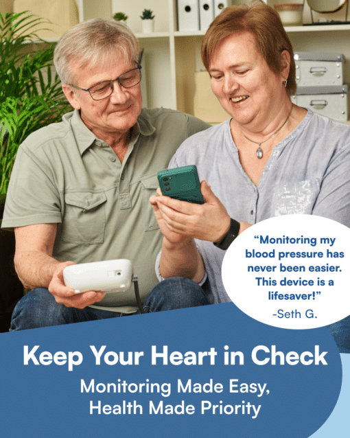 BPpro - FDA Approved Blood Pressure Monitor – Extra Large Screen, Dual ...